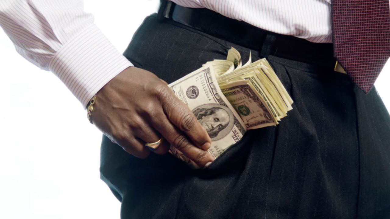 Black People With Money In Hand