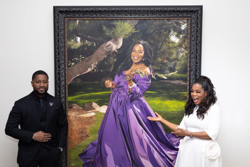 The Smithsonian Gallery Exhibits Painted Portrait Of Oprah Winfrey